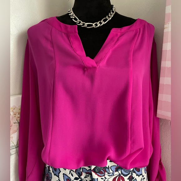 Simply Emma | Tops | Fuschia Pullover Top | Poshmark